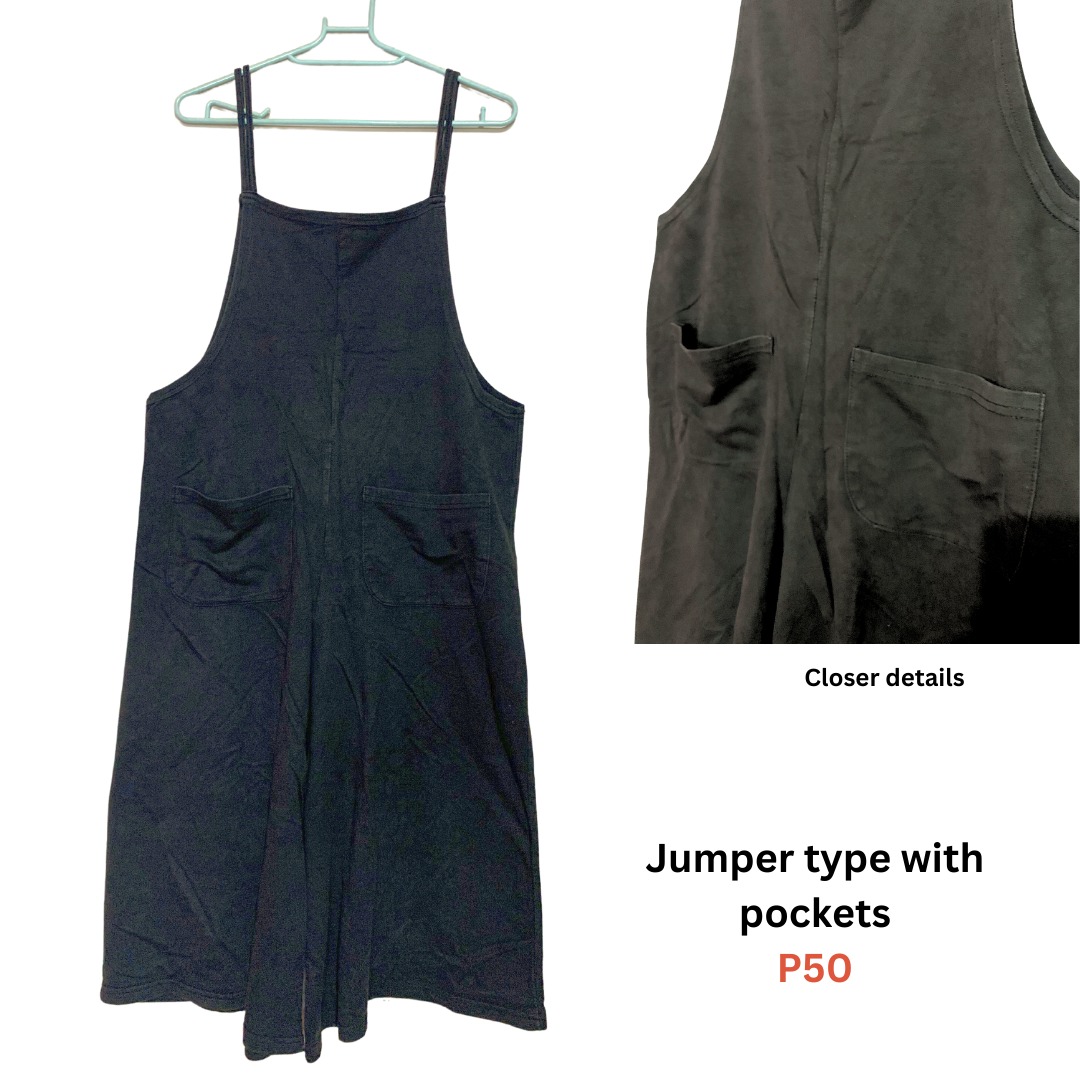 Black Jumper with Pockets - Korean Fashion, Women's Fashion, Dresses ...