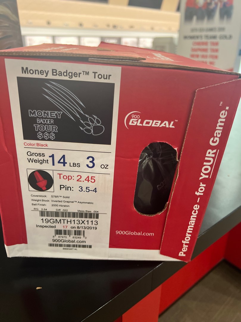 BNIB 14lbs Money Badger Tour Bowling All, Sports Equipment, Sports & Games, Billiards & Bowling ...