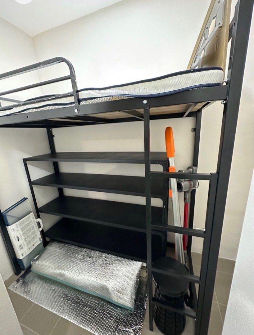 Bomb shelter helper room customize metal Bedframe + mattress (with top ...