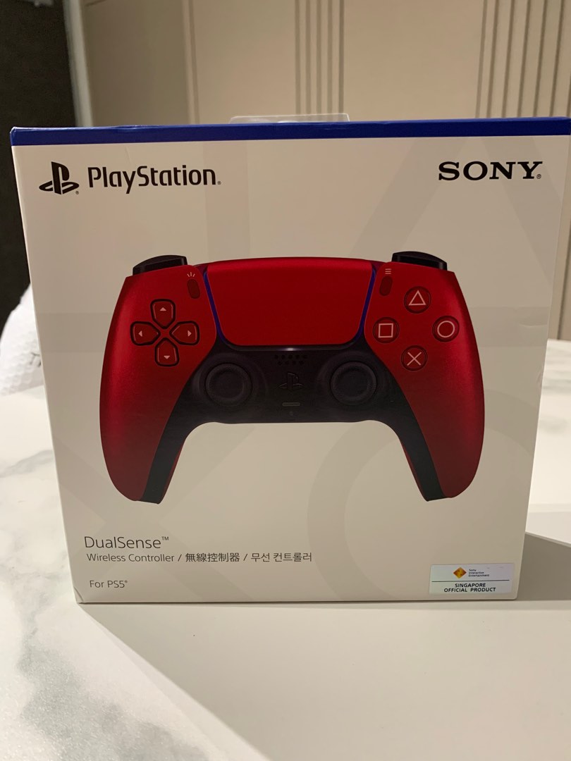 PS5 dualsense metallic red local set controller, Video Gaming, Gaming ...