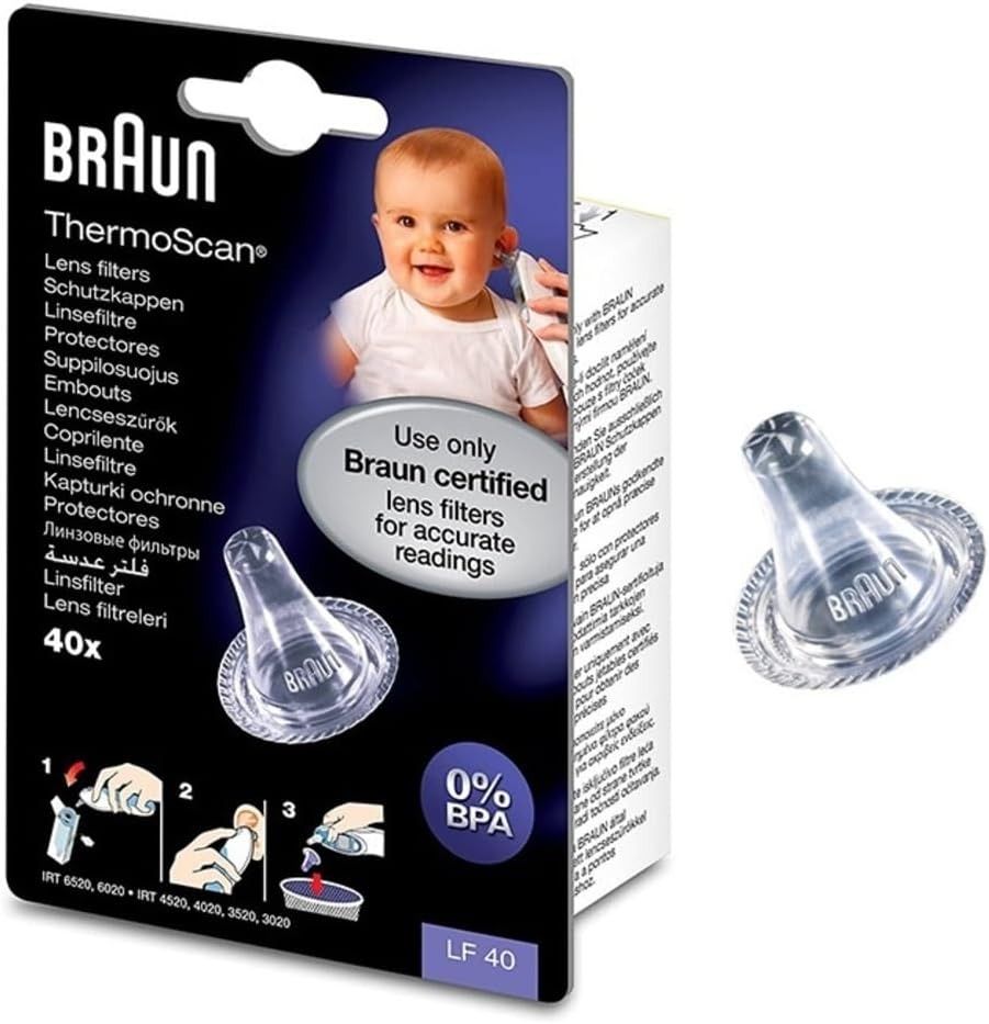 Braun Braun LF40 Thermo Scan Lens Filters Disposable Covers for Braun ...