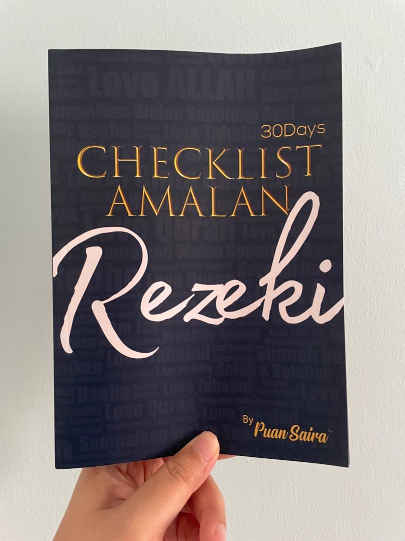 Buku Checklist Amalan Rezeki, Everything Else on Carousell Buku Checklist Amalan Rezeki, Everything Else on Carousell