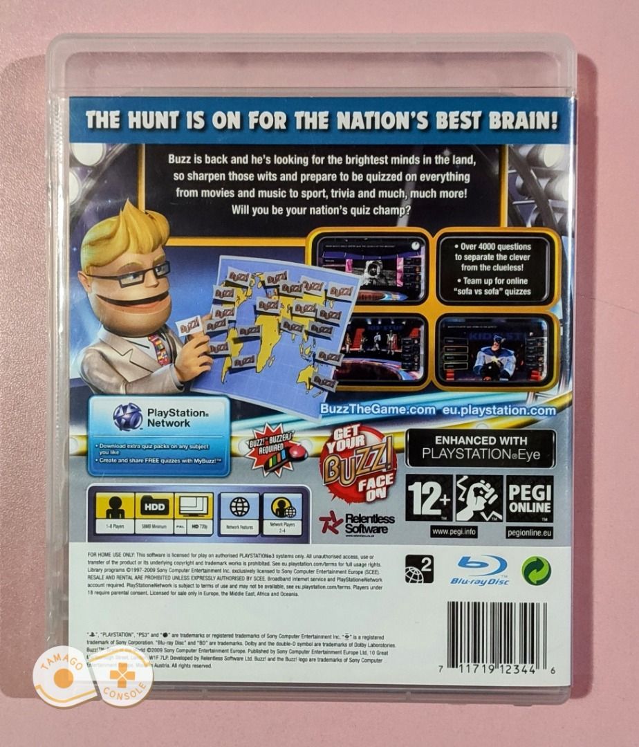 Buzz! Brain of the World - [PS3 Game] [ENGLISH Language] [CIB ...