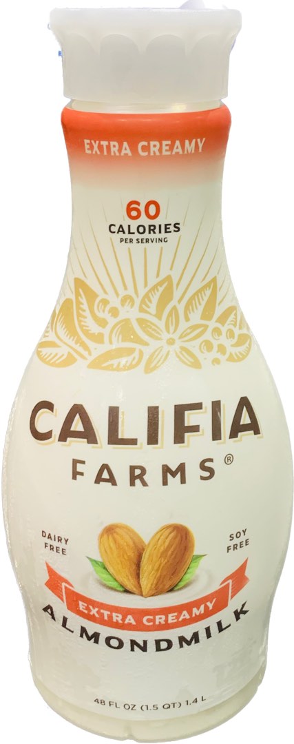 Califia farms Almond Milk Extra Creamy 48oz, Food & Drinks, Beverages ...