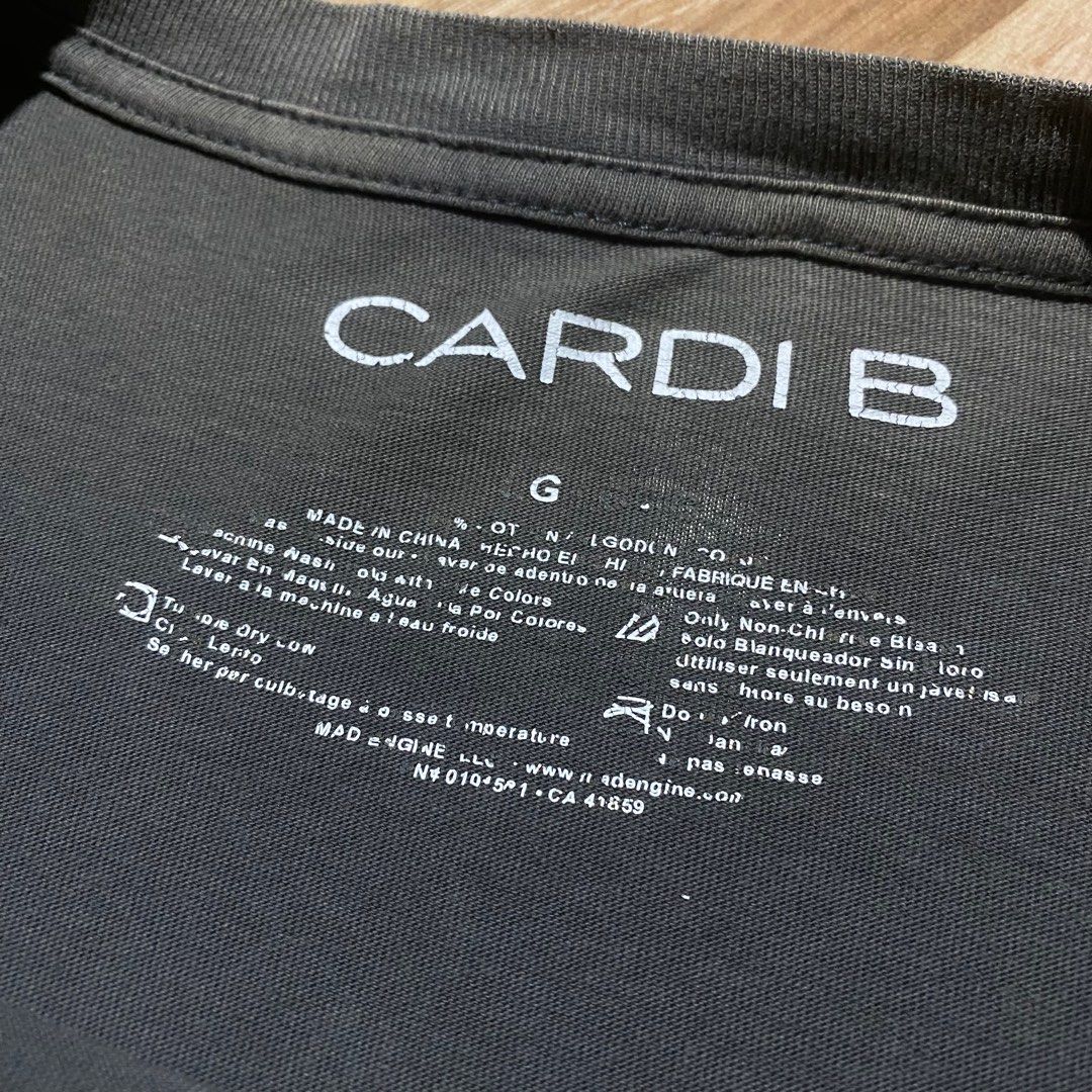 Cardi B Official Merchandise Shirt, Fesyen Pria, Pakaian , Atasan di ...