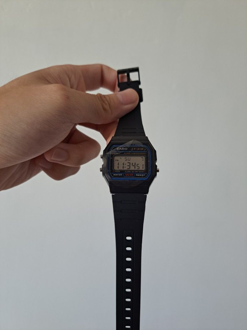 Casio F91-W digital army watch, Men's Fashion, Watches & Accessories ...