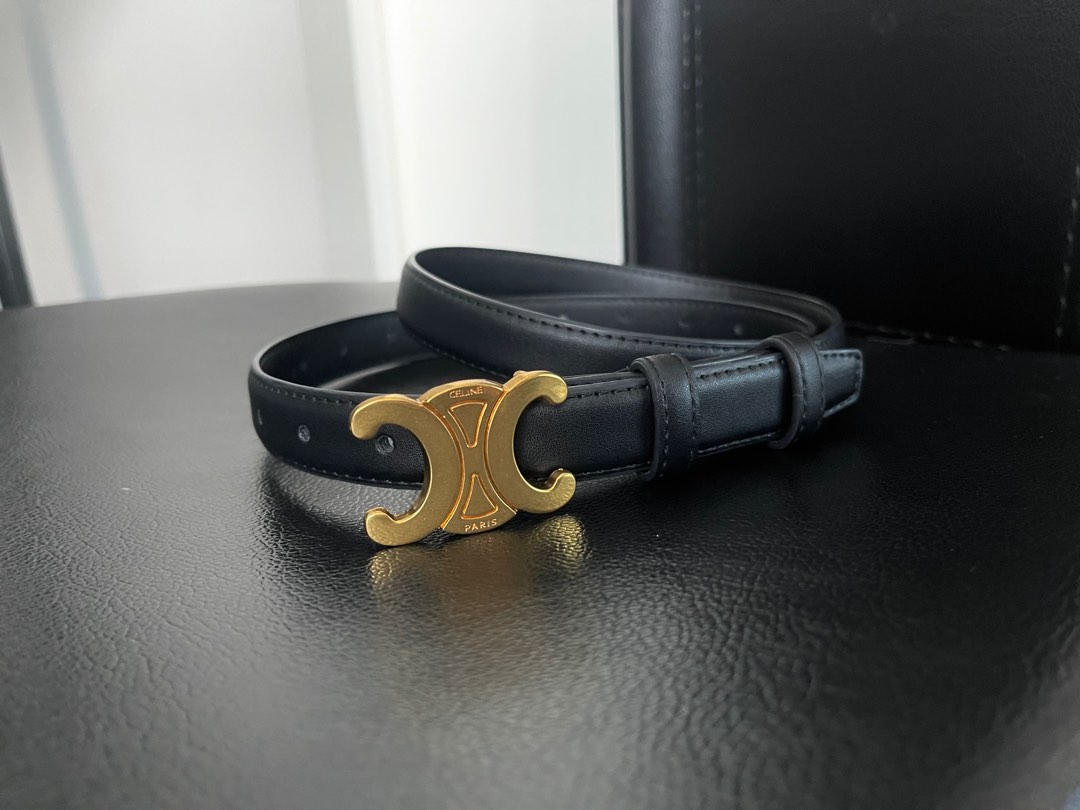 Celine gold buckle belt, Women's Fashion, Watches & Accessories, Belts ...
