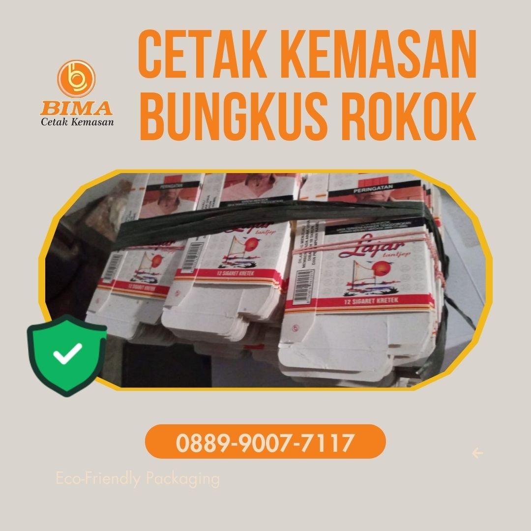 Cetak Kemasan Bungkus Rokok Custom Murah Bojonegoro, Call / WA : 0889 ...