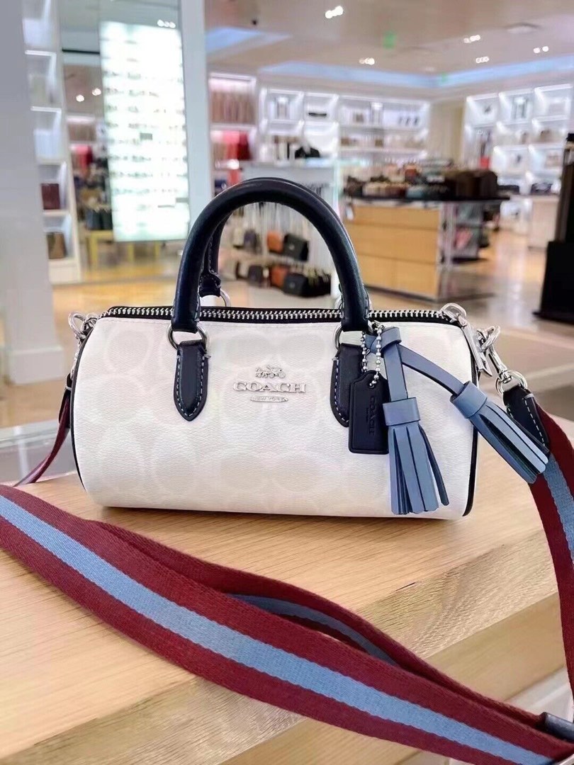 Coach Lacey Crossbody in White, Luxury, Bags & Wallets on Carousell