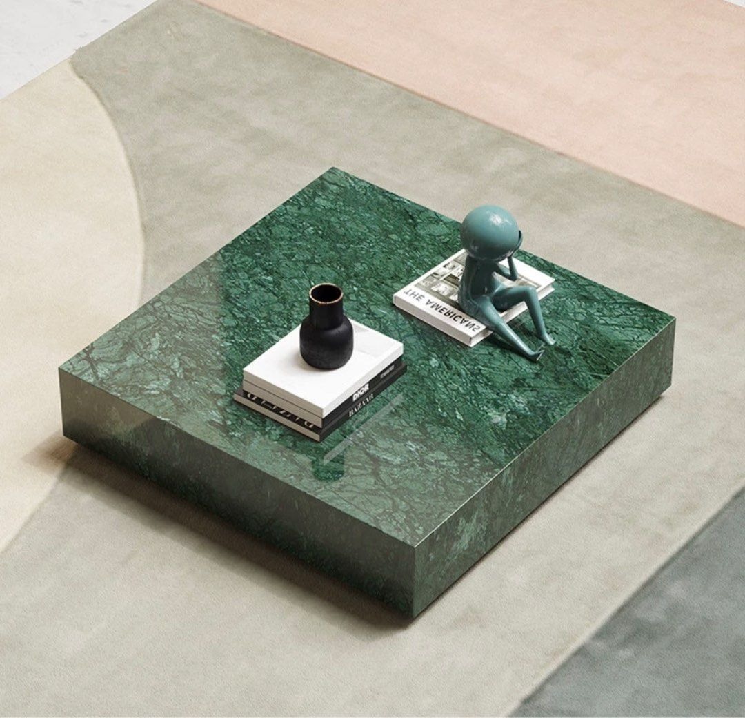 CRESET Luxurious Marble Coffee Table, Furniture & Home Living ...