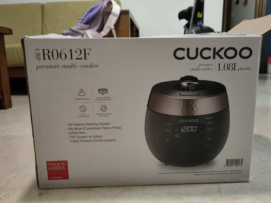 cuckoo r0612f pressure multi cooker, TV & Home Appliances, Kitchen ...