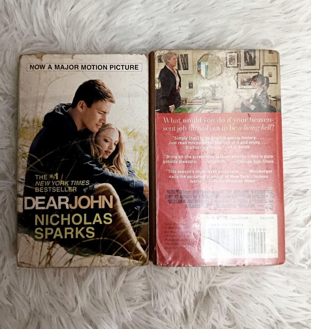 DEAR JOHN & DEVIL WEARS PRADA BOOK, Hobbies & Toys, Books & Magazines ...