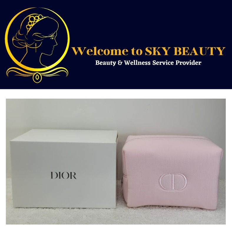 Dior Pinky Cosmetic Make-up Pouch (15.5cm x 10cm x 9cm) 100% Genuine ...