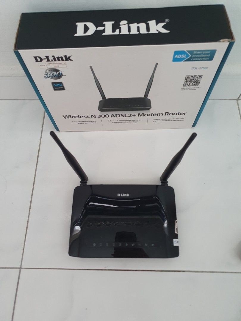 D-Link Wifi Router + Adsl modem, Computers & Tech, Parts & Accessories ...