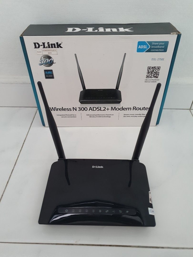 D-Link Wifi Router + Adsl modem, Computers & Tech, Parts & Accessories ...