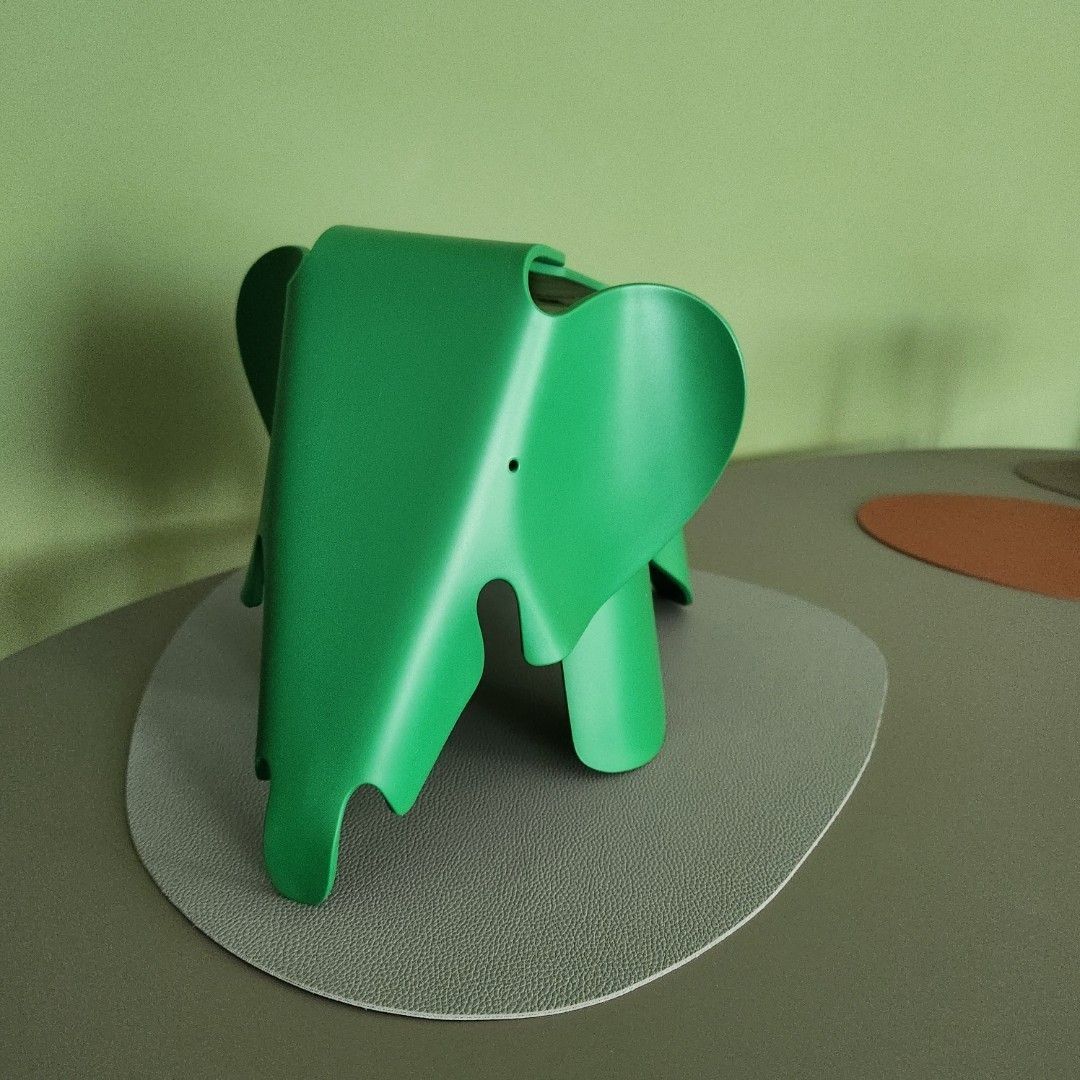 Eames Vitra Elephant Small Palm Green, Furniture & Home Living, Home ...