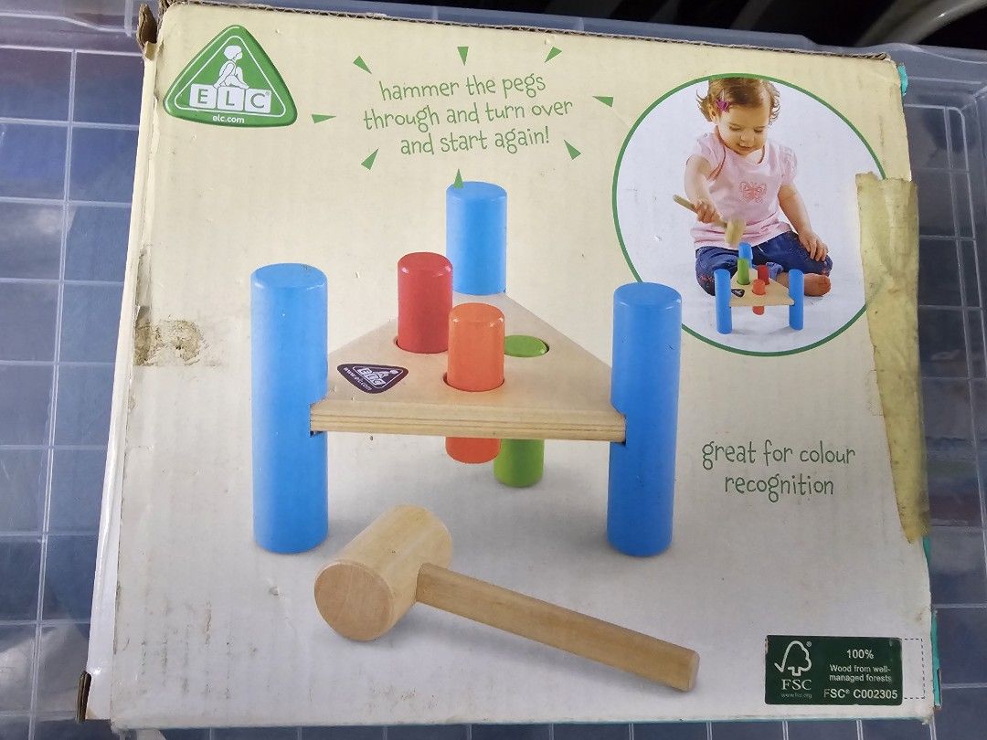 ELC Wooden Hammer Bench, Hobbies & Toys, Toys & Games on Carousell