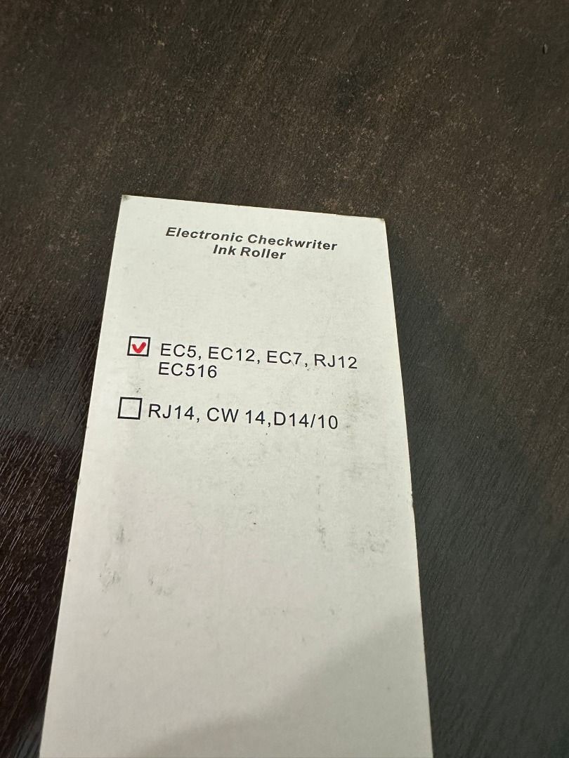 Electronic Cheque Writer Ink Roller, Everything Else on Carousell