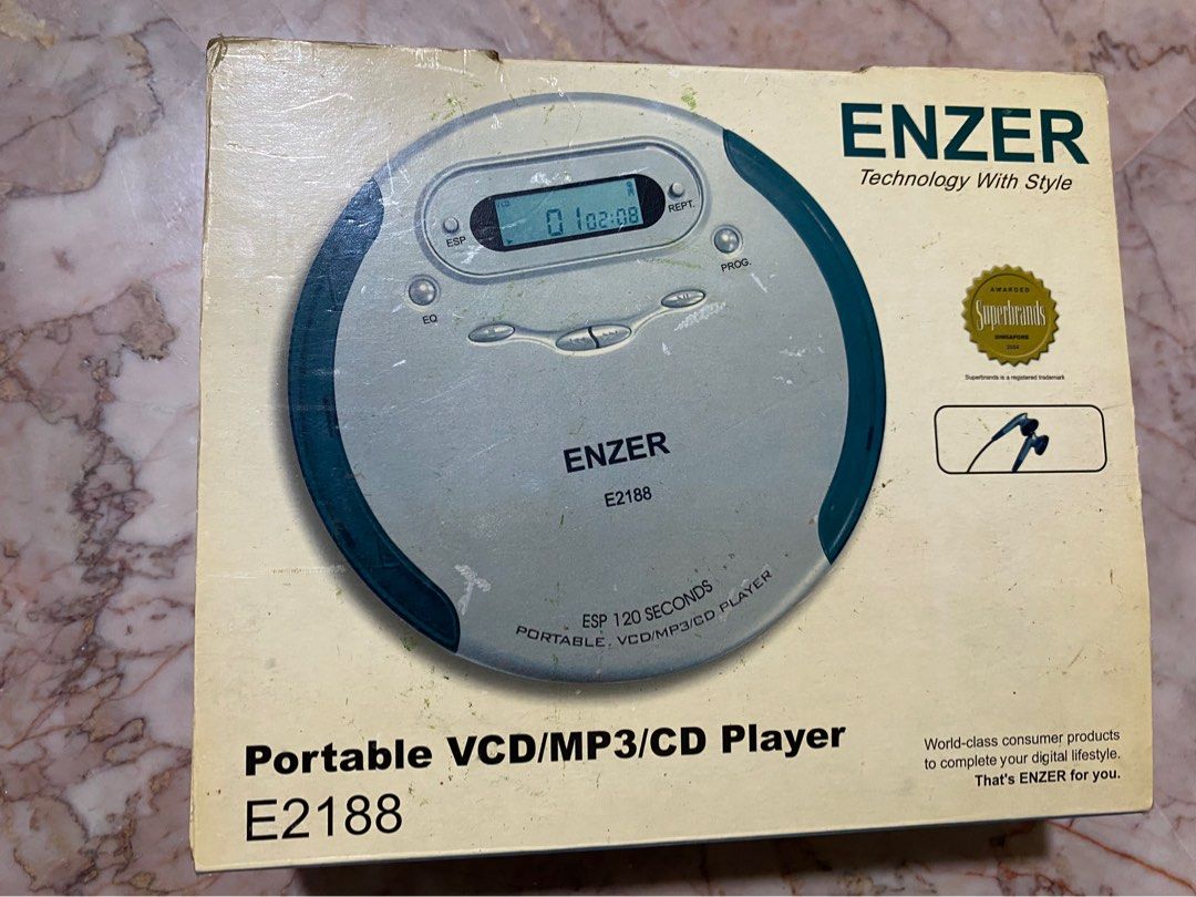ENZER Model E2188 Portable VCD/MP3/CD Player, Audio, Portable Music ...