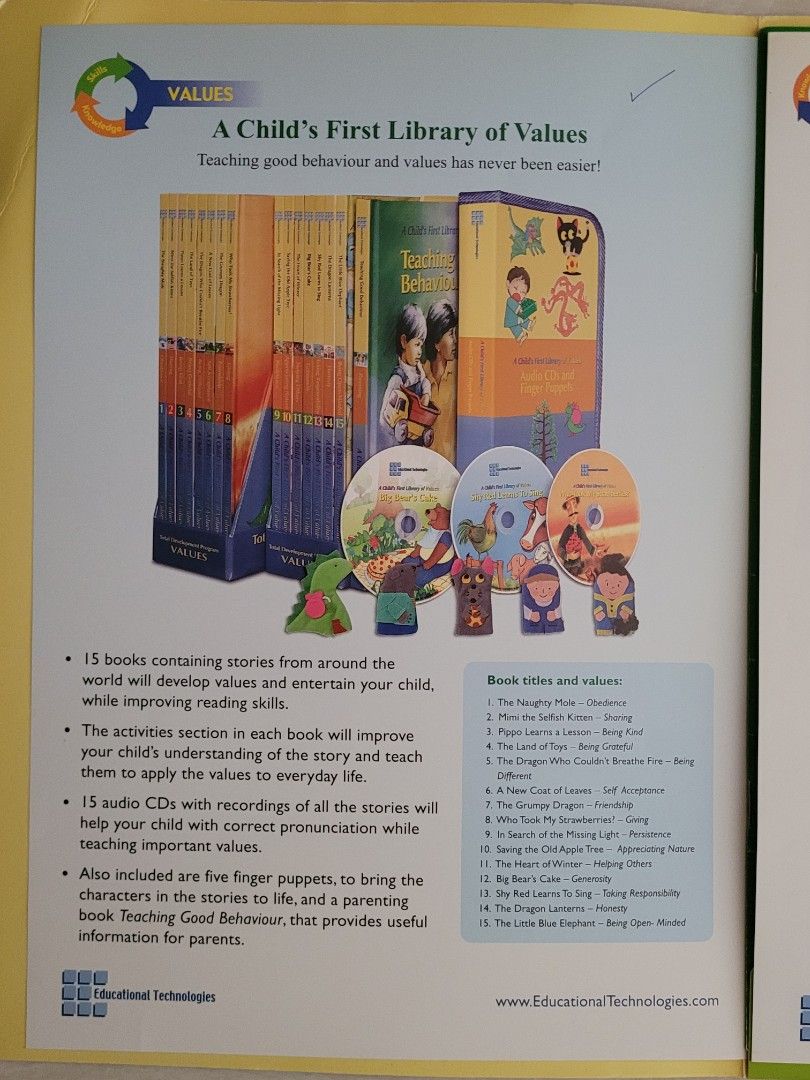 ETL Learning A Child's First Library of Learning & Value, Hobbies ...