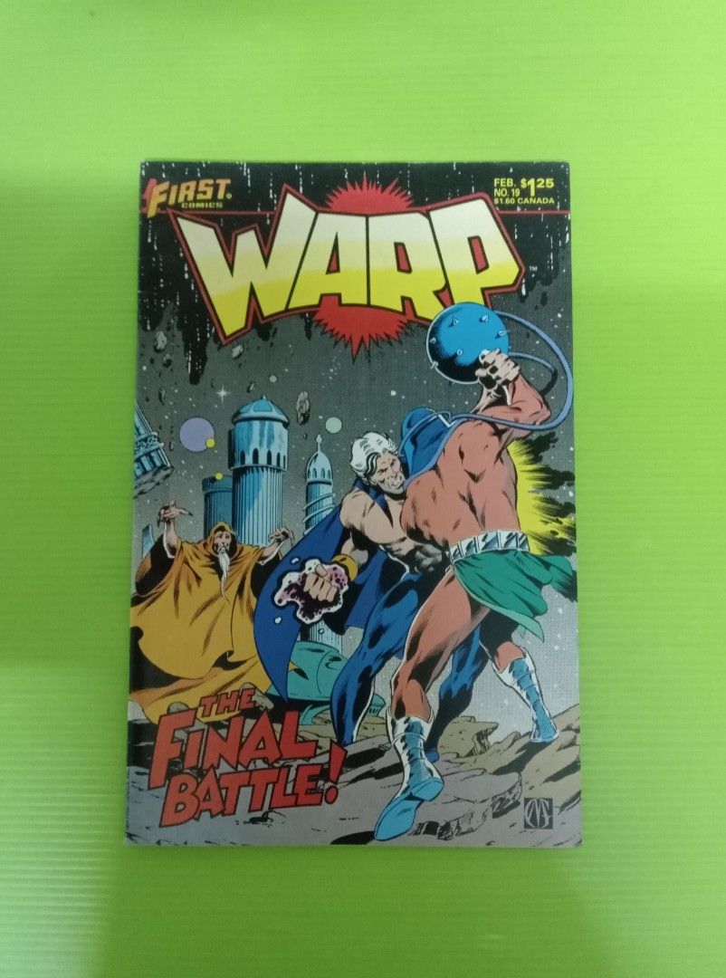 Final Issue ! Warp #19 ( Mike Gustovich - Cover Art ) First Comics ...
