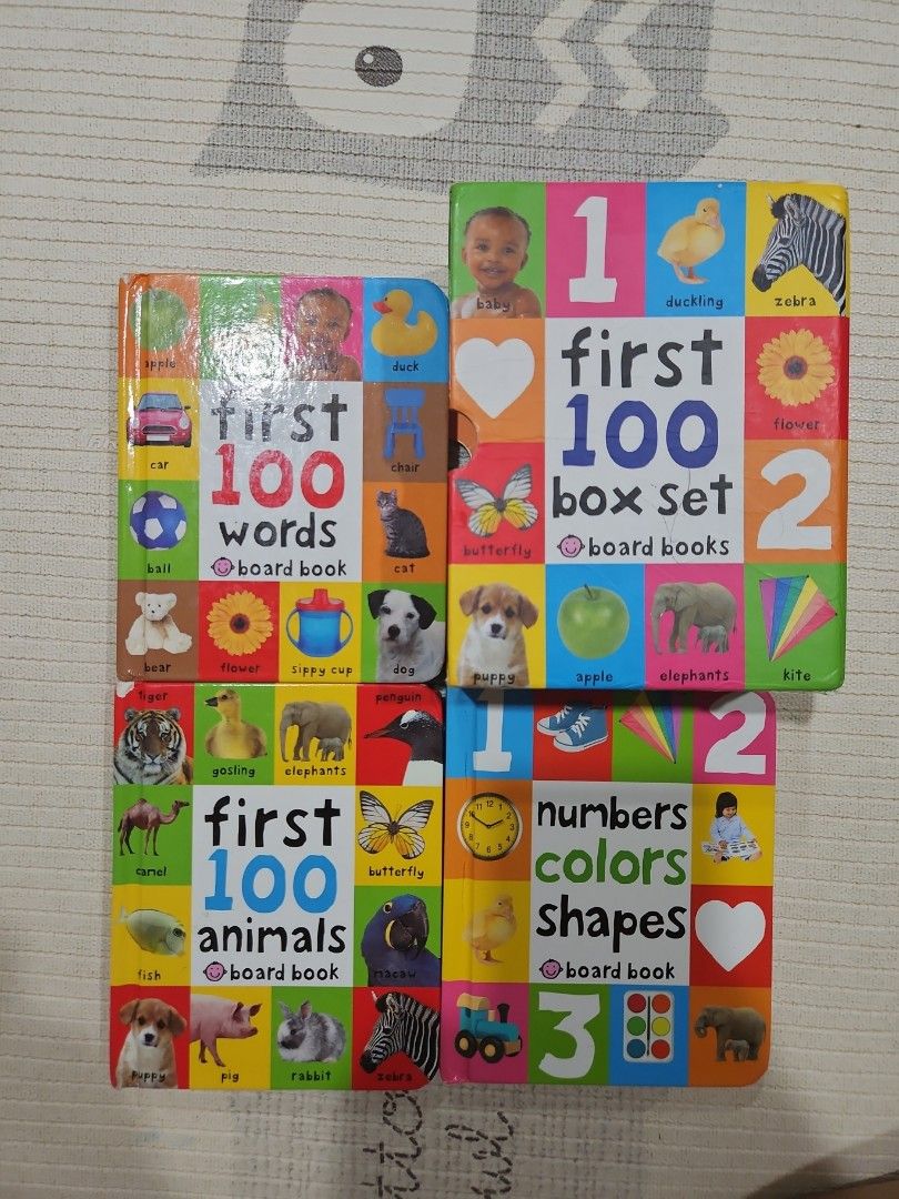First 100 words board books set, Hobbies & Toys, Books & Magazines ...