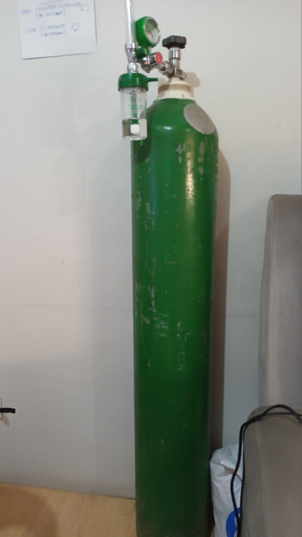 for sale 50 lbs oxygen tank may laman pa. kasama na regulator, Health ...