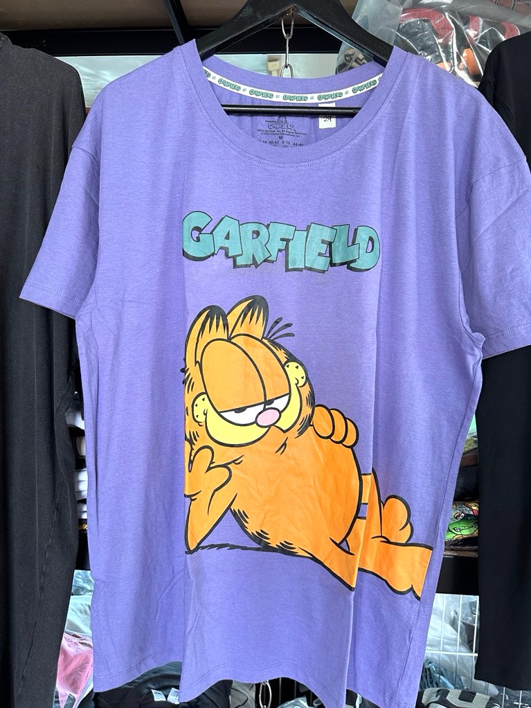 GARFIELD Shirt, Women's Fashion, Tops, Shirts on Carousell