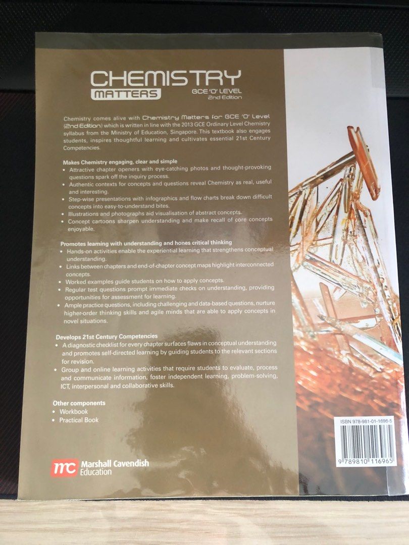 GCE O Level Chemistry Matters (PURE CHEM) Textbook, Hobbies & Toys ...