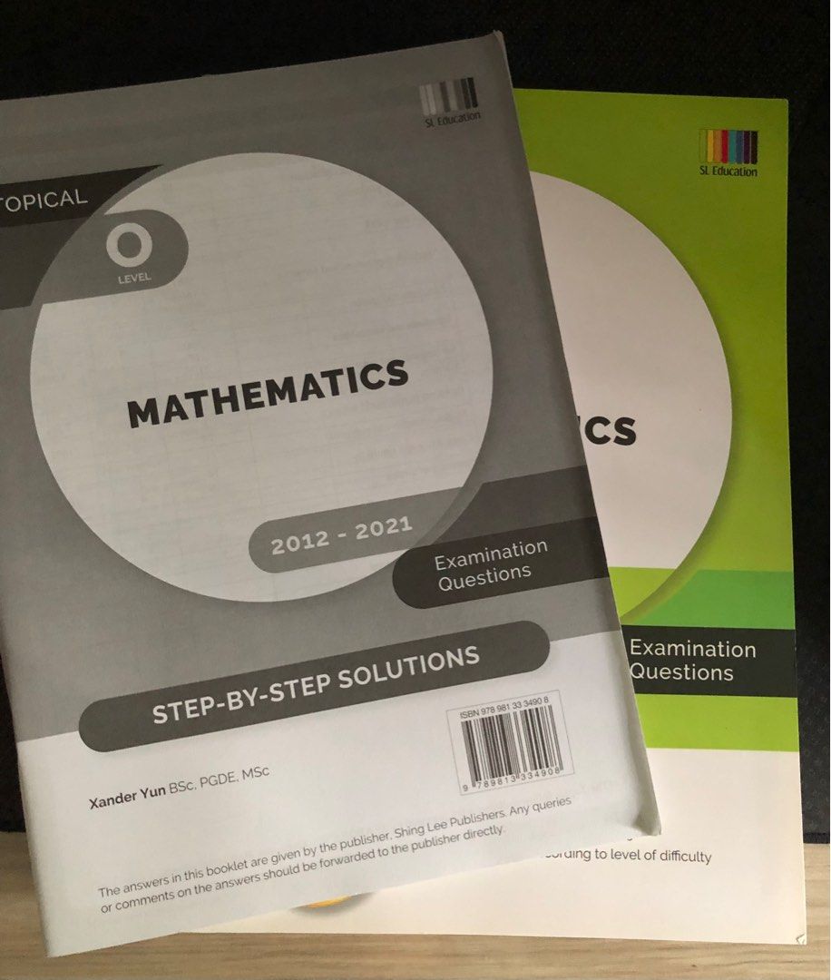 GCE O Level E-Math Topical Ten Year Series (2012 - 2021 inclusive ...