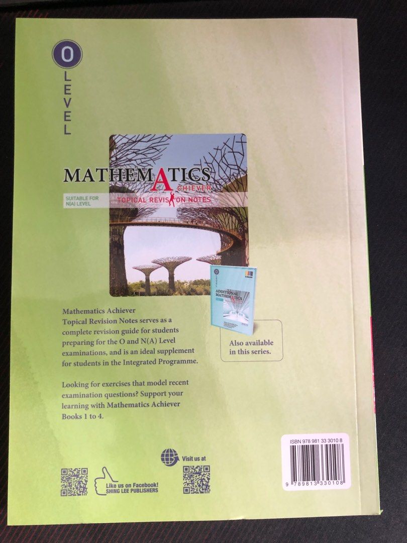 GCE O Level Mathematics Achiever Guidebook (E-Math), Hobbies & Toys ... GCE O Level Mathematics Achiever Guidebook (E-Math), Hobbies & Toys ...