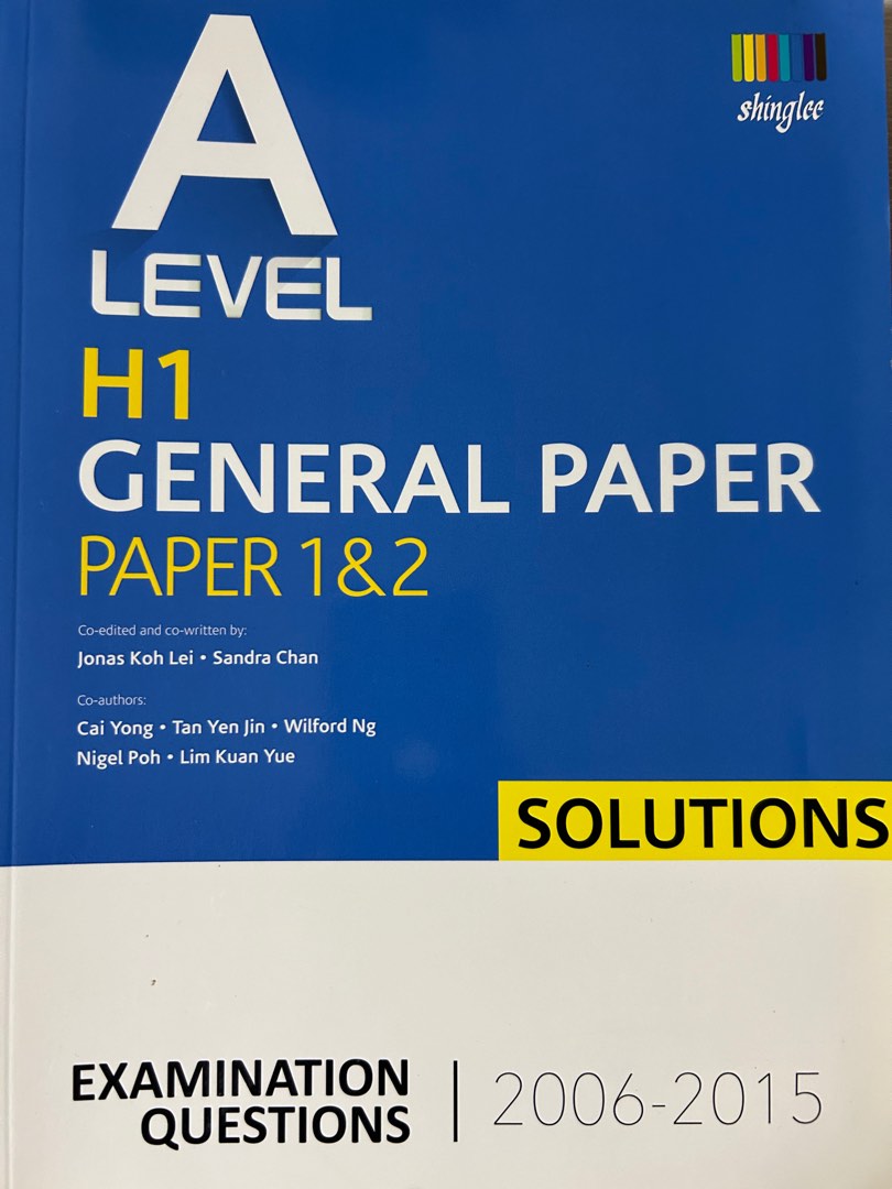 General Paper TYS (with solutions) 2006-2015, Hobbies & Toys, Books ...