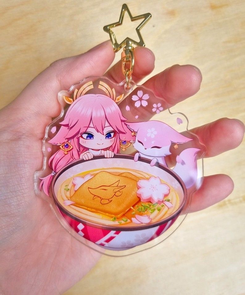Genshin Keychain, Genshin Impact Cute Chibi Keychains gift kawaii ...