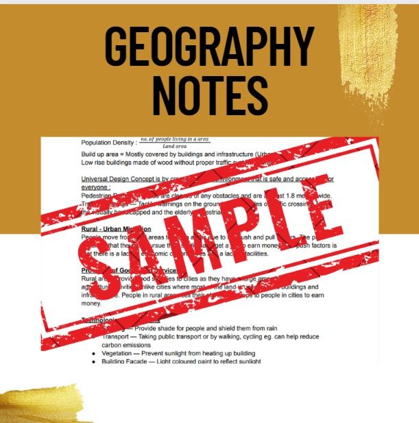 GEOGRAPHY NOTES Secondary 1&2, Hobbies & Toys, Books & Magazines ...