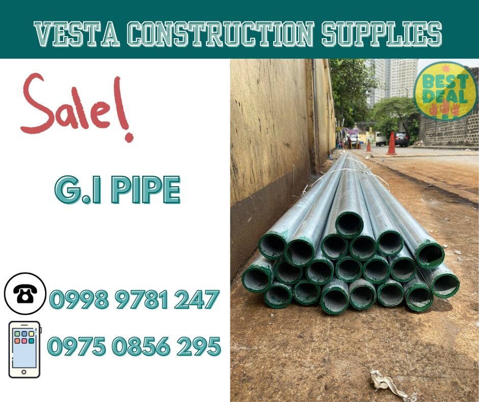 G.I PIPE, Commercial & Industrial, Construction & Building Materials on ...