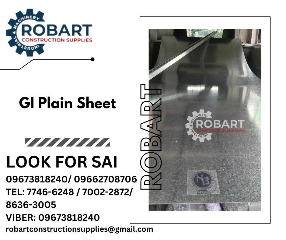 GI Plain Sheet, Commercial & Industrial, Construction Tools & Equipment ...