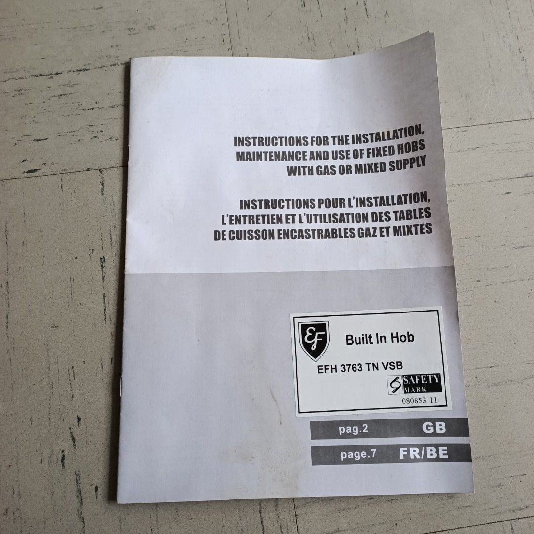 Good working condition Gas Hob, 3 burners with electronic sparks. Built ...