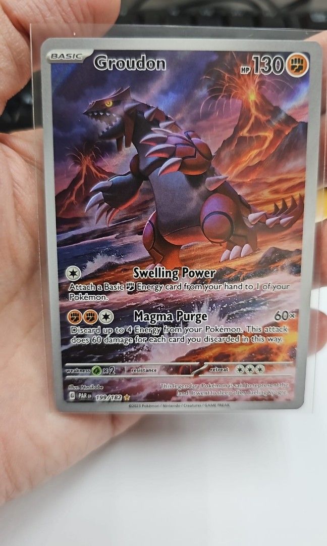 Groudon IR - Paradox Rift, Hobbies & Toys, Toys & Games on Carousell