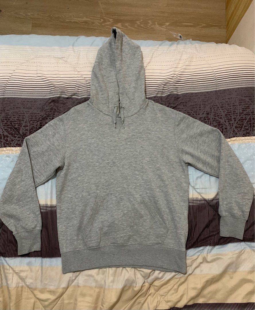 GU By Uniqlo Grey Hoodie Jacket, Men's Fashion, Coats, Jackets and ...