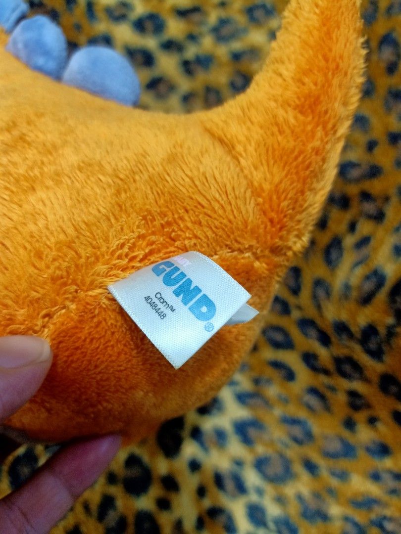 GUND BRAND ORANGE T-REX DINOSAUR PLUSH, Hobbies & Toys, Toys & Games on ...