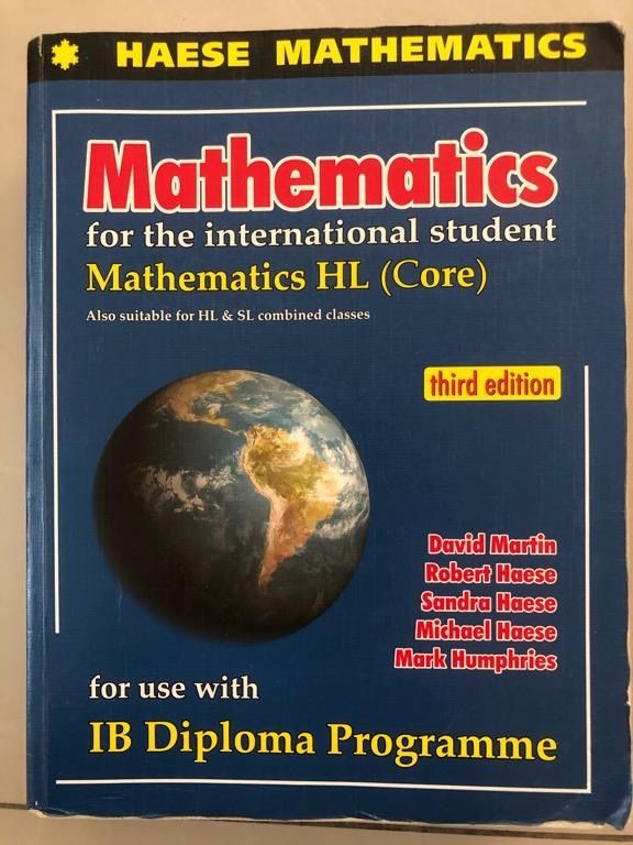 HAESE IB MATHEMATICS TEXTBOOK A LEVELS AND IB DIPLOMA, Hobbies & Toys ...