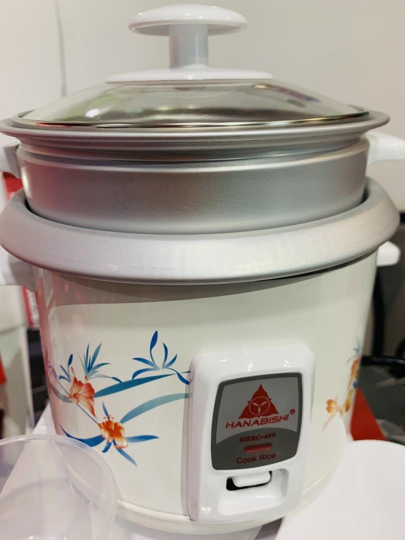 Hanabishi 0.6L Automatic Rice Cooker With Steamer HHRC-6FS, TV & Home ...
