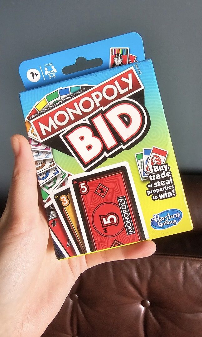 Hasbro Monopoly Bid Game, Hobbies & Toys, Toys & Games on Carousell