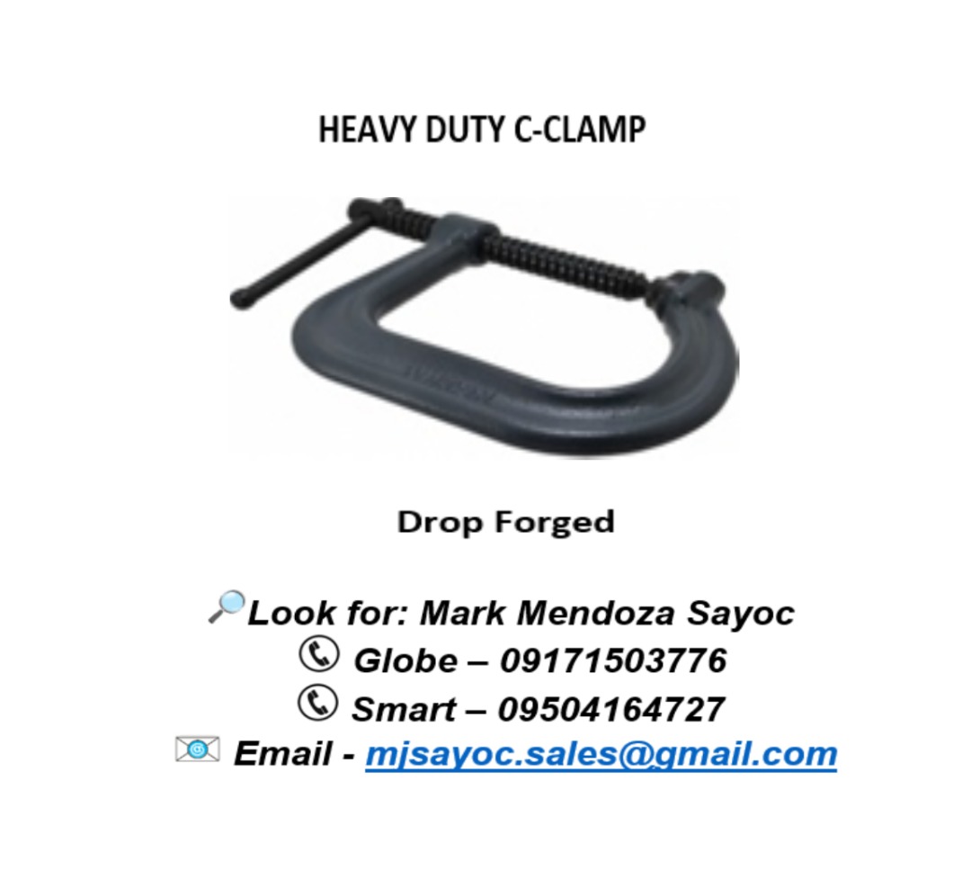 HEAVY DUTY C-CLAMP Drop Forged, Commercial & Industrial, Construction ...