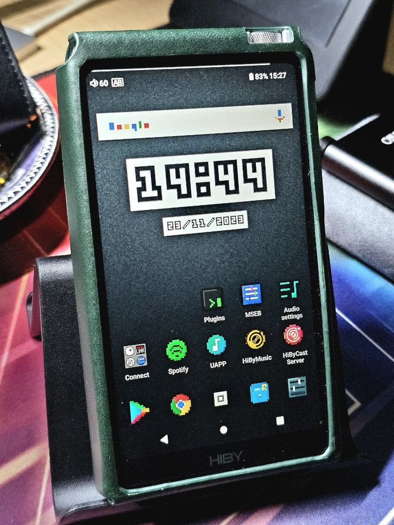 HiBy green gold leather casing for R6 gen 3 III, R6 gen 2 II, RS6 DAP ...