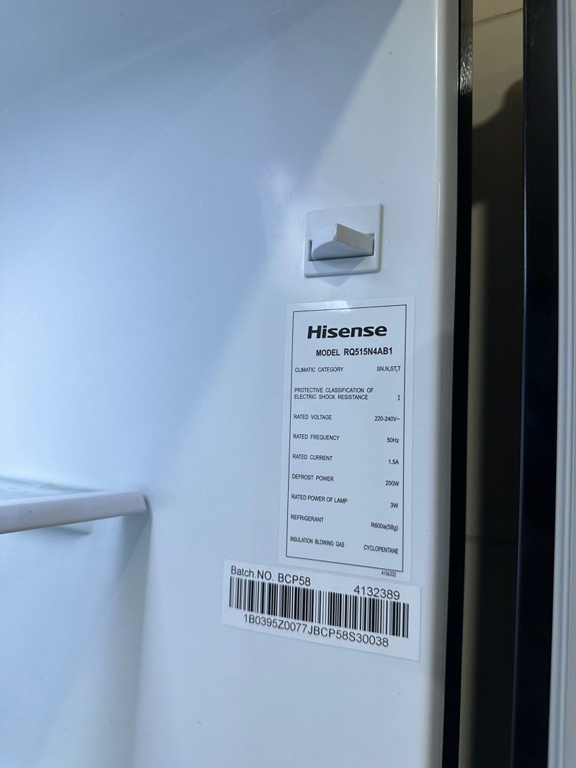 Hisense Double Door Fridge and Freezer, TV & Home Appliances, Kitchen ...