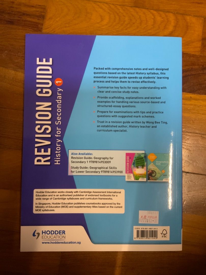 History revision guidebook sec1, Hobbies & Toys, Books & Magazines ...