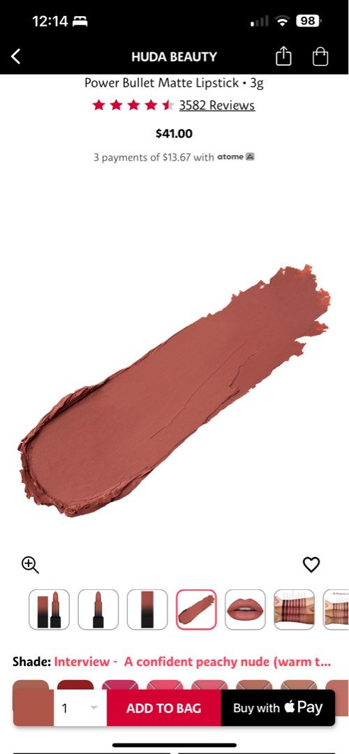 Huda Beauty Power Bullet Lipstick Interview, Beauty & Personal Care ...