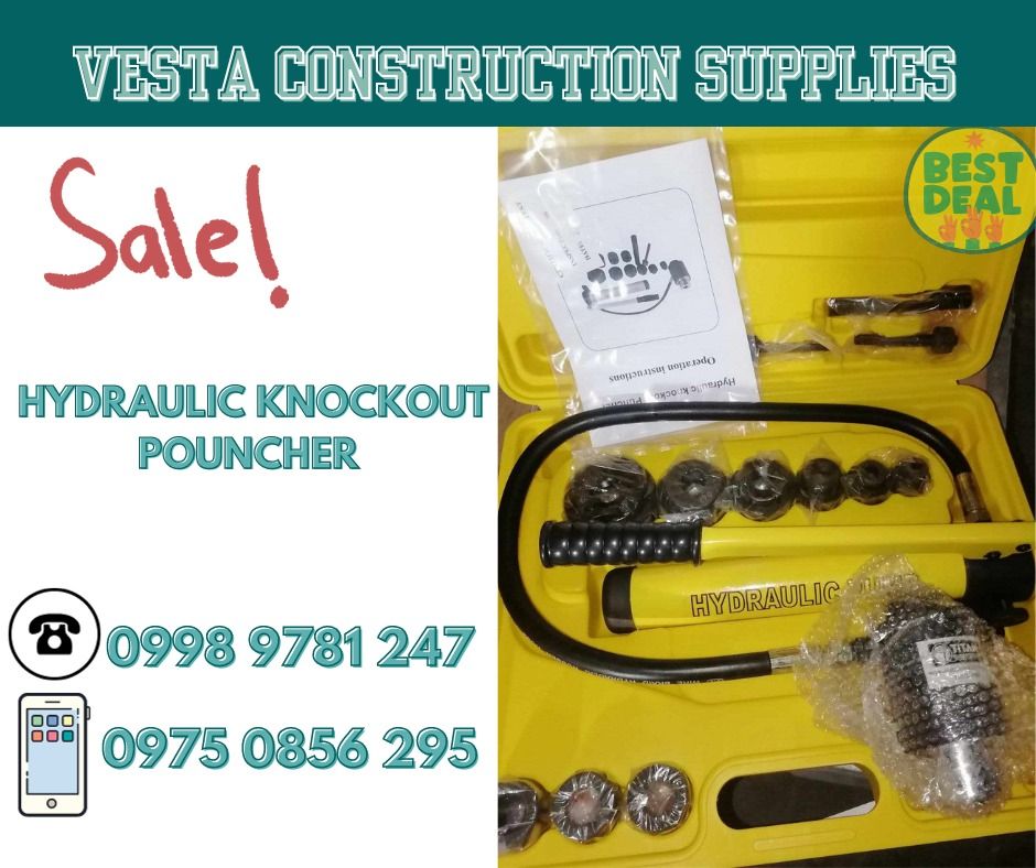 HYDRAULIC KNOCKOUT POUNCHER, Commercial & Industrial, Construction ...