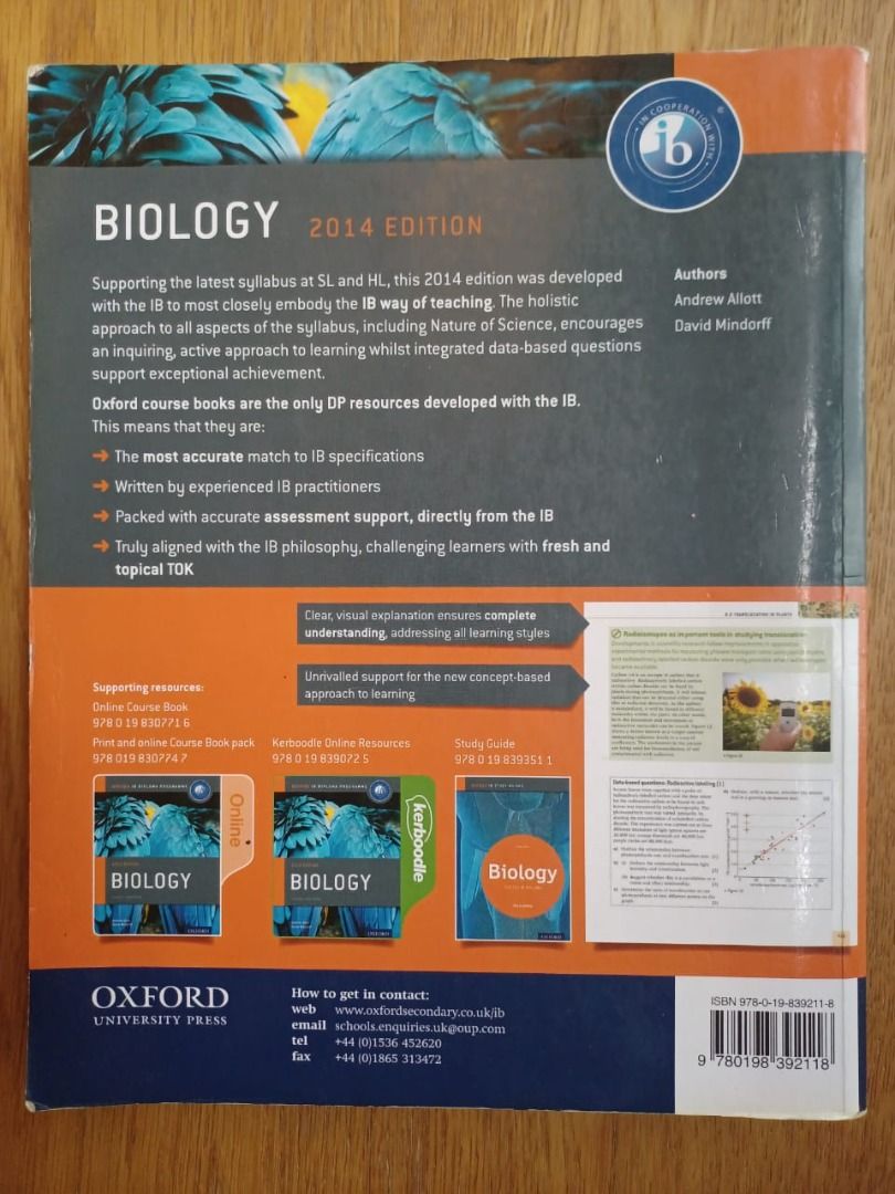 IB BIOLOGY, Hobbies & Toys, Books & Magazines, Textbooks on Carousell